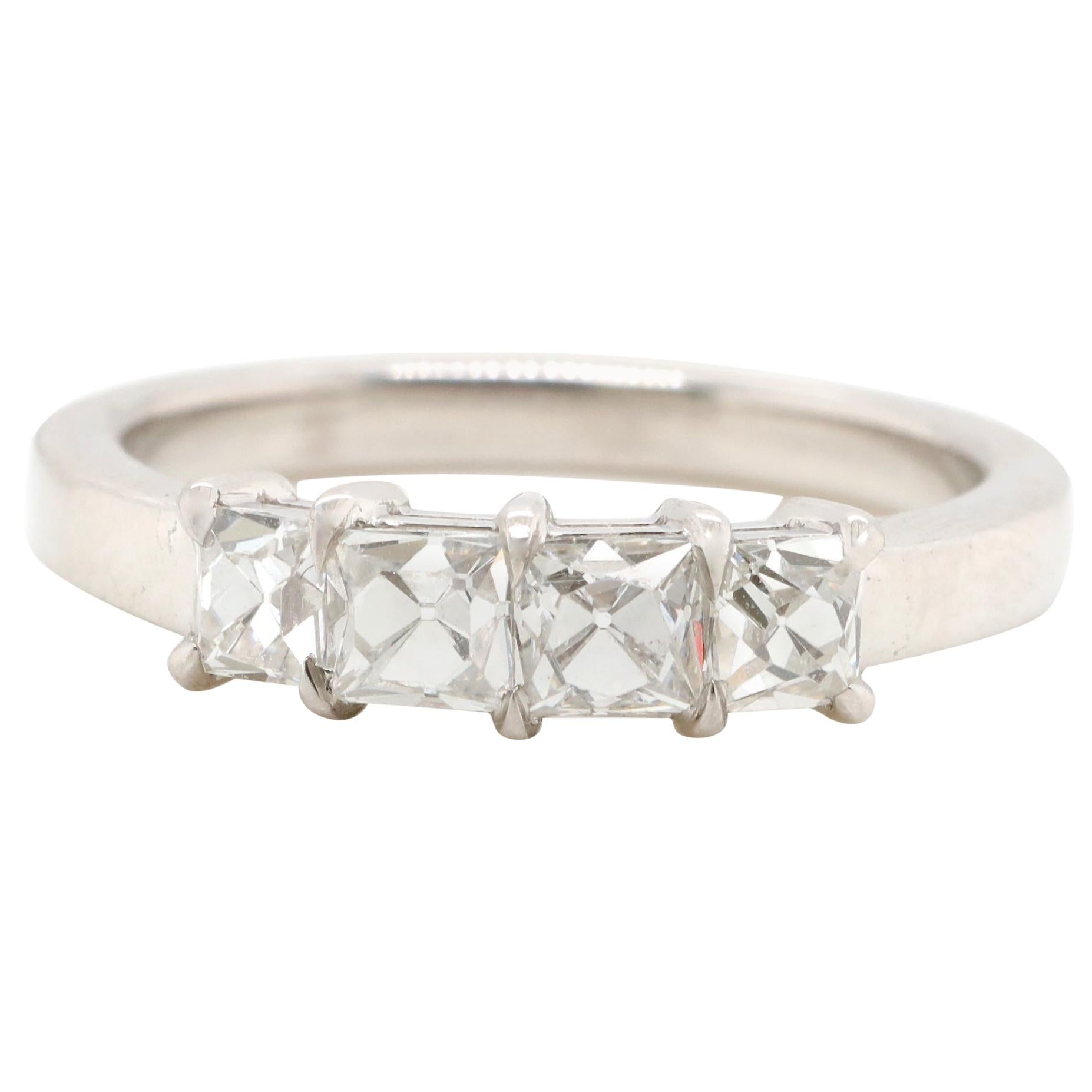 Contemporary French Cut Diamond Band For Sale at 1stDibs