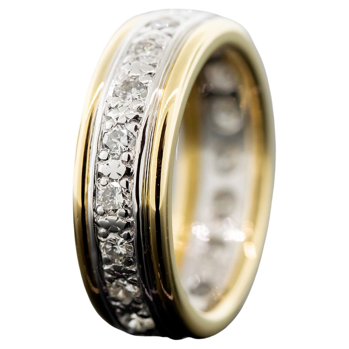 Modern Full Circle 0.60ct Diamond Ring Circa 2000 For Sale at 1stDibs