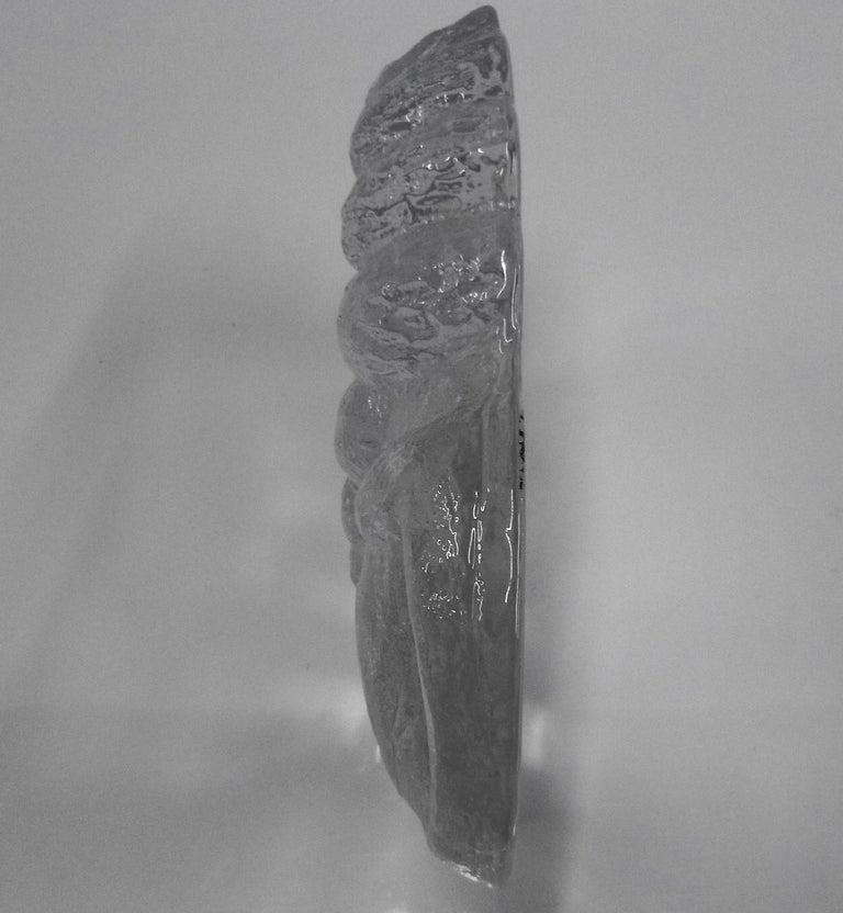 Modern Full Lead Glass Sculpture Lion by Lisa Larson for Skruf, Sweden ...