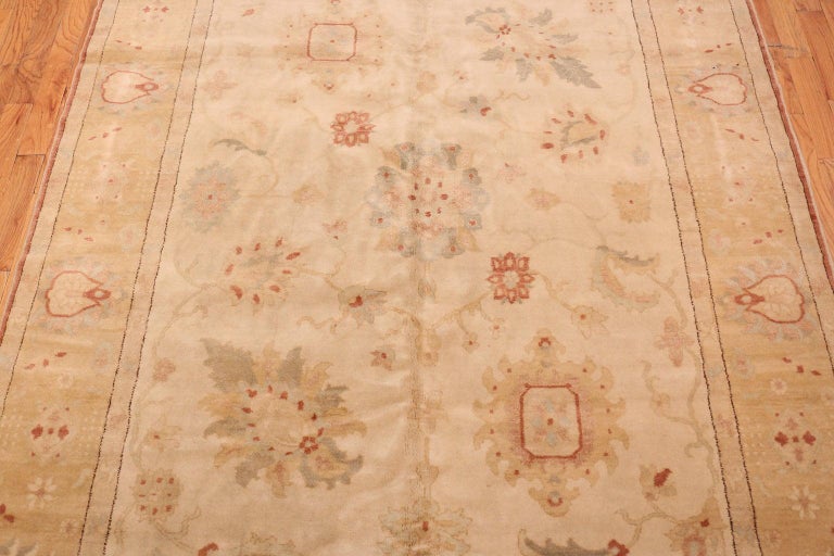 Modern Gallery Size Sultanabad Wide Hallway Runner Rug. Size: 7 ft x 16 ...