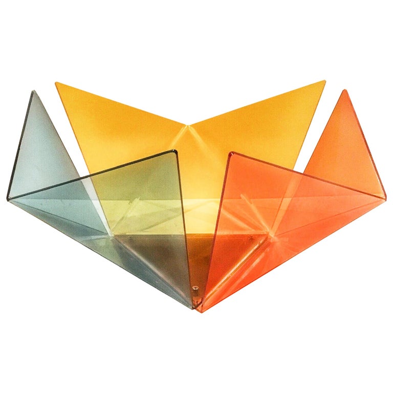 Modern Geometric Sculptural Lucite Fruit Bowl Procter-Rihl MoMA 1997 at ...