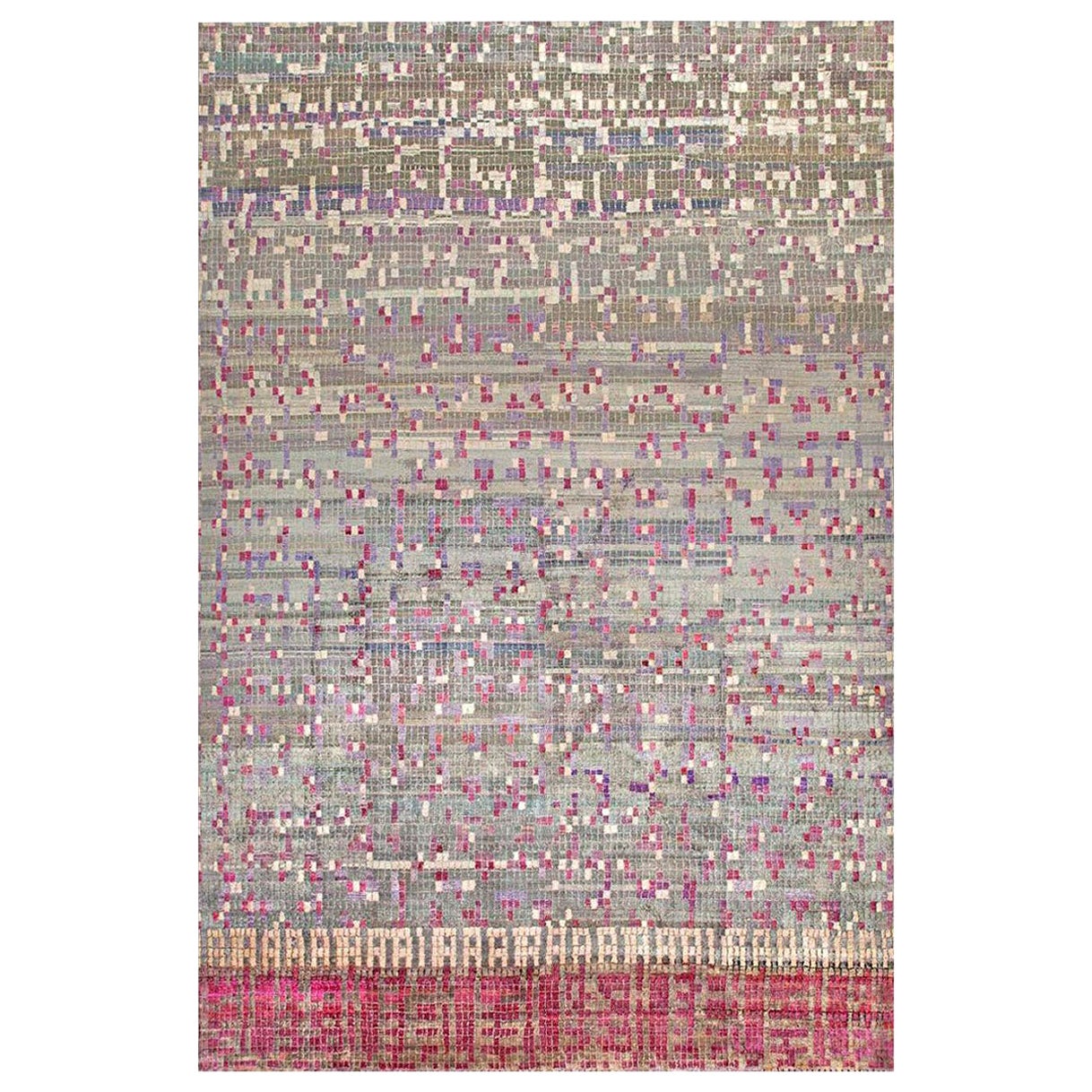 Handmade Modern Kilim Flat Rug Scandinavian Geometric Wool Area Rug For ...