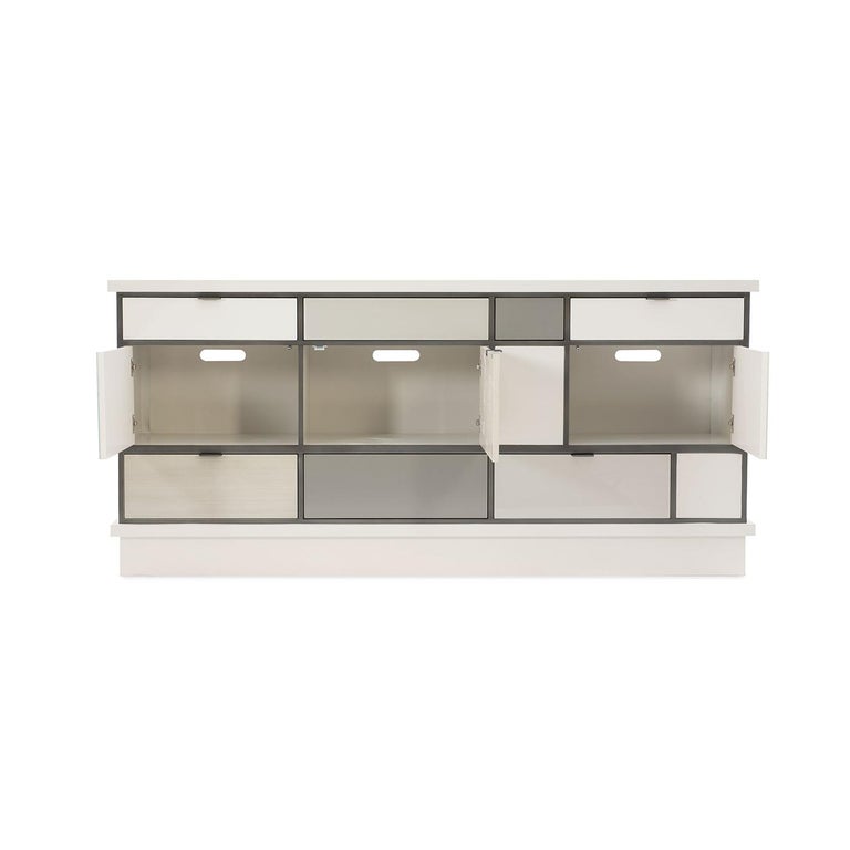 Modern Geometric Sideboard For Sale at 1stDibs
