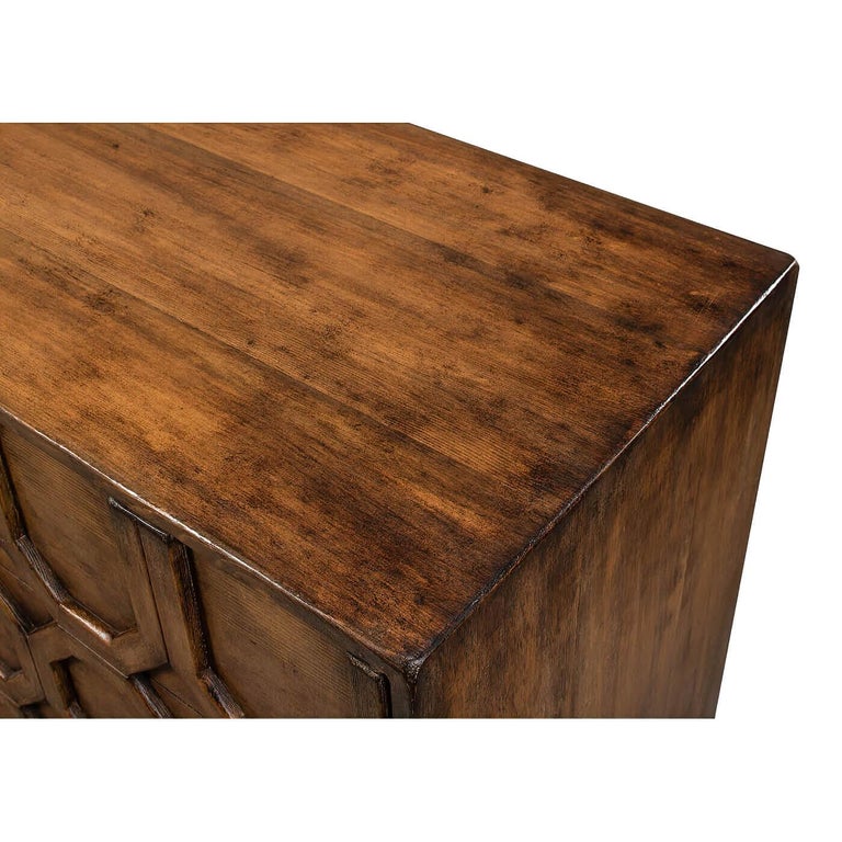 Modern Geometric Sideboard For Sale at 1stDibs