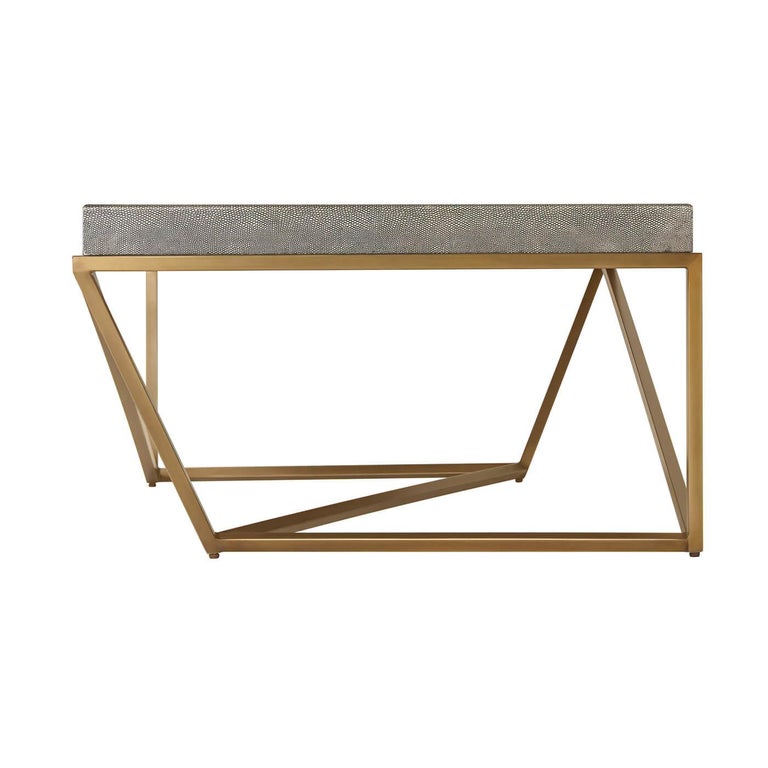 Modern Geometric Tray-Top Coffee Table For Sale at 1stDibs