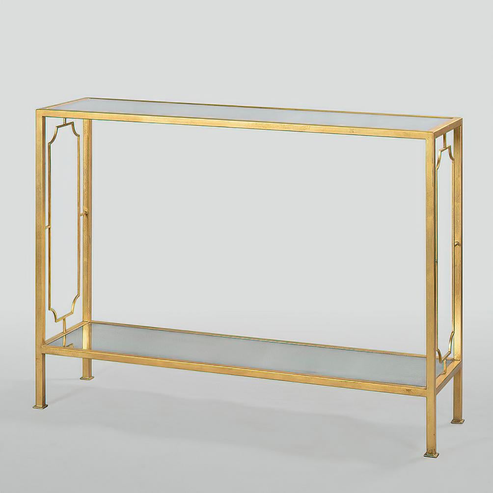 Modern Gilt Console Table For Sale at 1stDibs