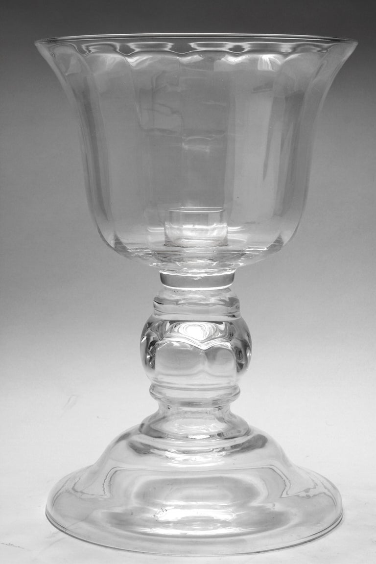 Modern Glass Compote or Candleholder at 1stDibs