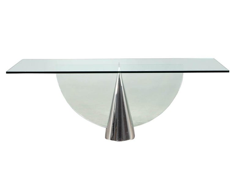 Modern Glass Pinnacle Table by J. Wade Beam For Sale at 1stDibs