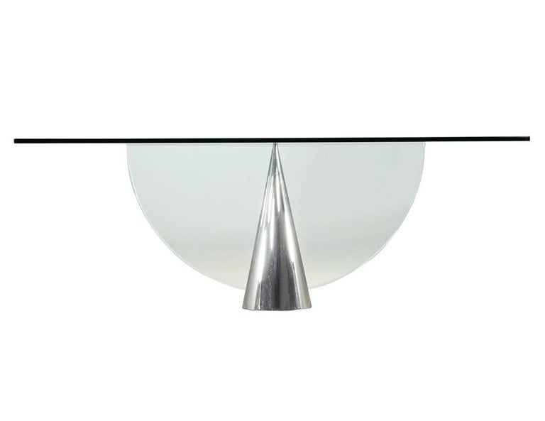 Modern Glass Pinnacle Table by J. Wade Beam For Sale at 1stDibs