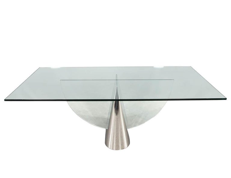 Modern Glass Pinnacle Table by J. Wade Beam For Sale at 1stDibs