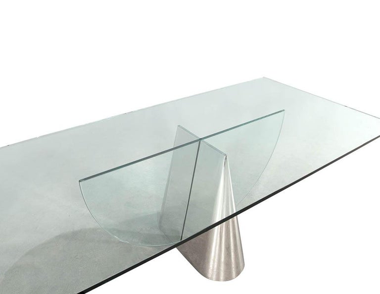 Modern Glass Pinnacle Table by J. Wade Beam For Sale at 1stDibs