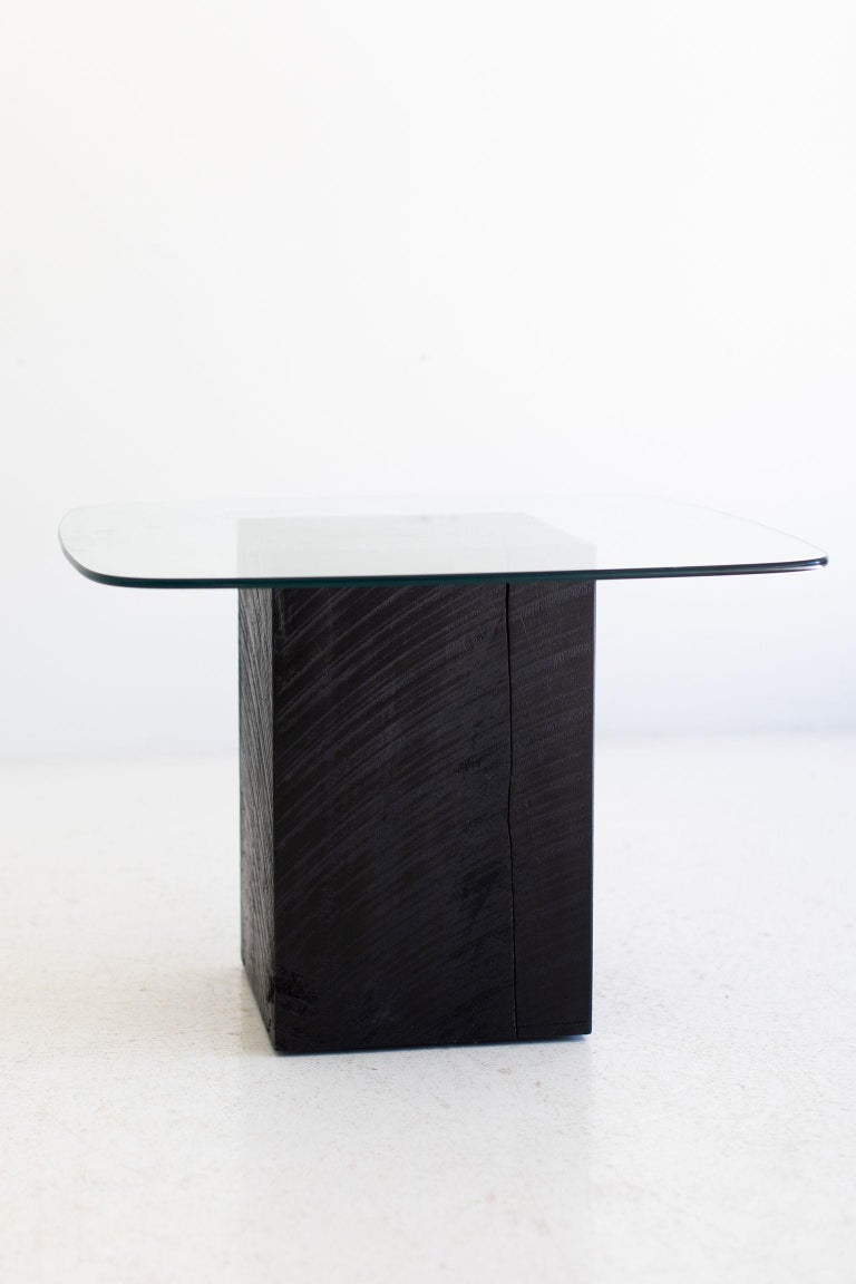 Modern Glass Top Coffee Table For Sale at 1stDibs