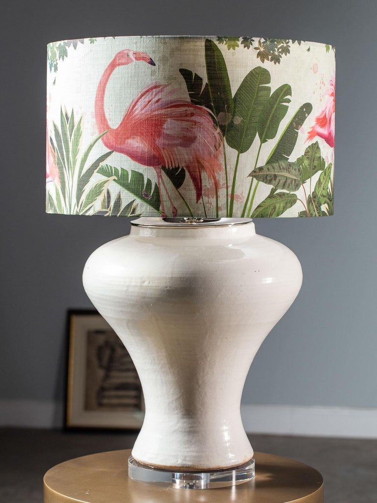 Modern Glazed Pottery Hand Made Vase Custom Lamp Flamingo Shade For ...