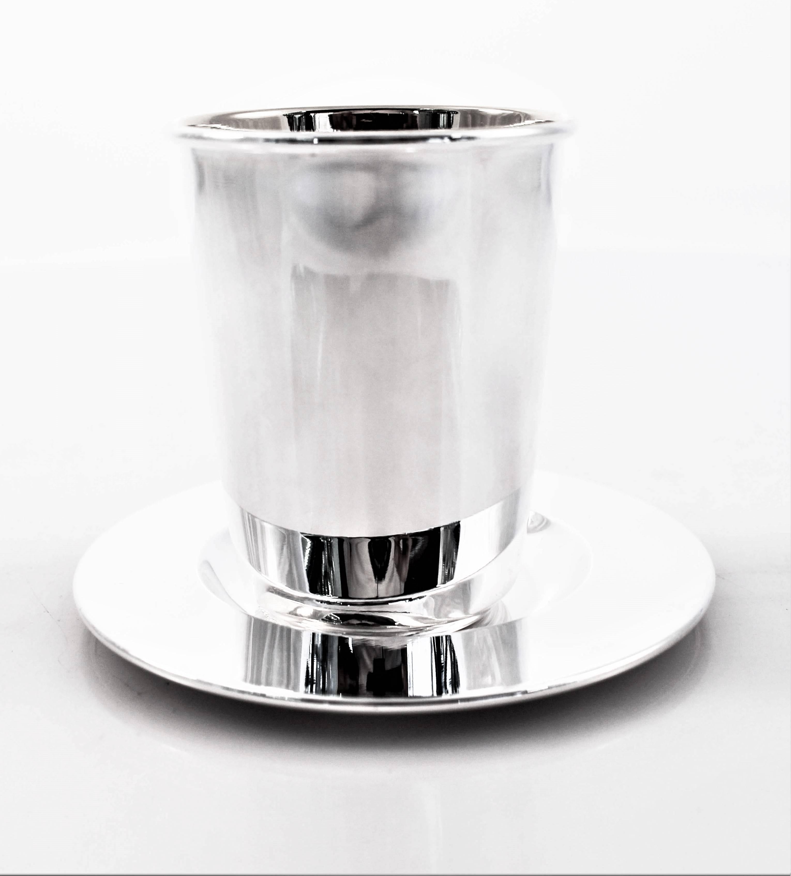 Modern Goblet and Tray at 1stDibs