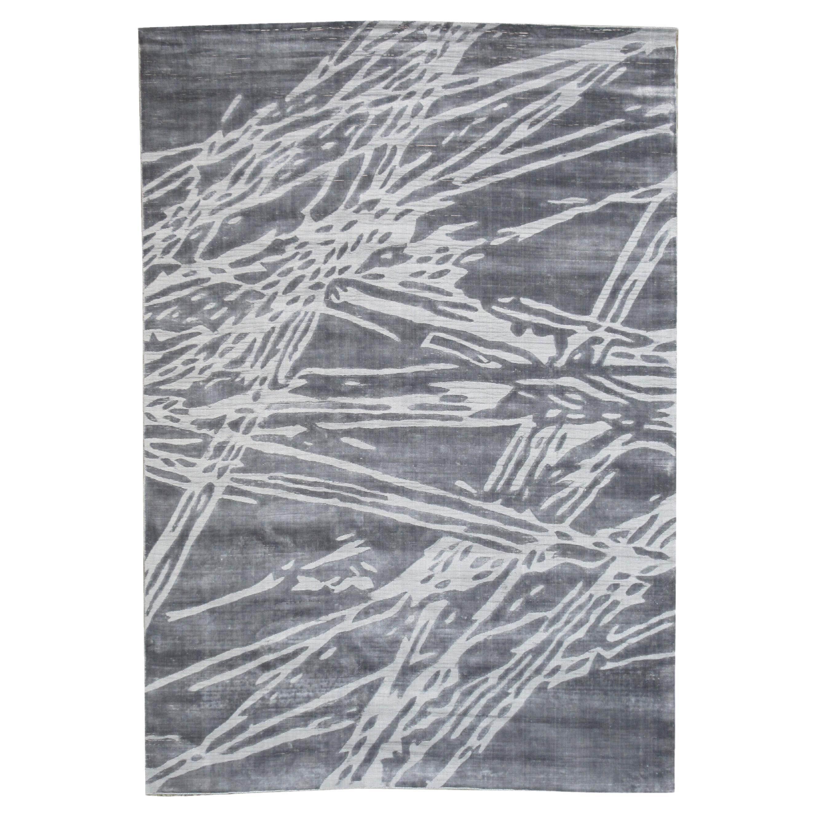 Modern Brown Textured Rug For Sale at 1stDibs