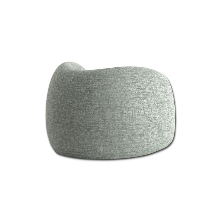 Modern Green Handmade Round Armchair Stone Quartz by Alter Ego Studio ...