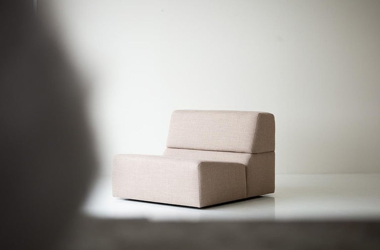 Modern Groove Lounge Chair, Modular Collection For Sale at 1stDibs