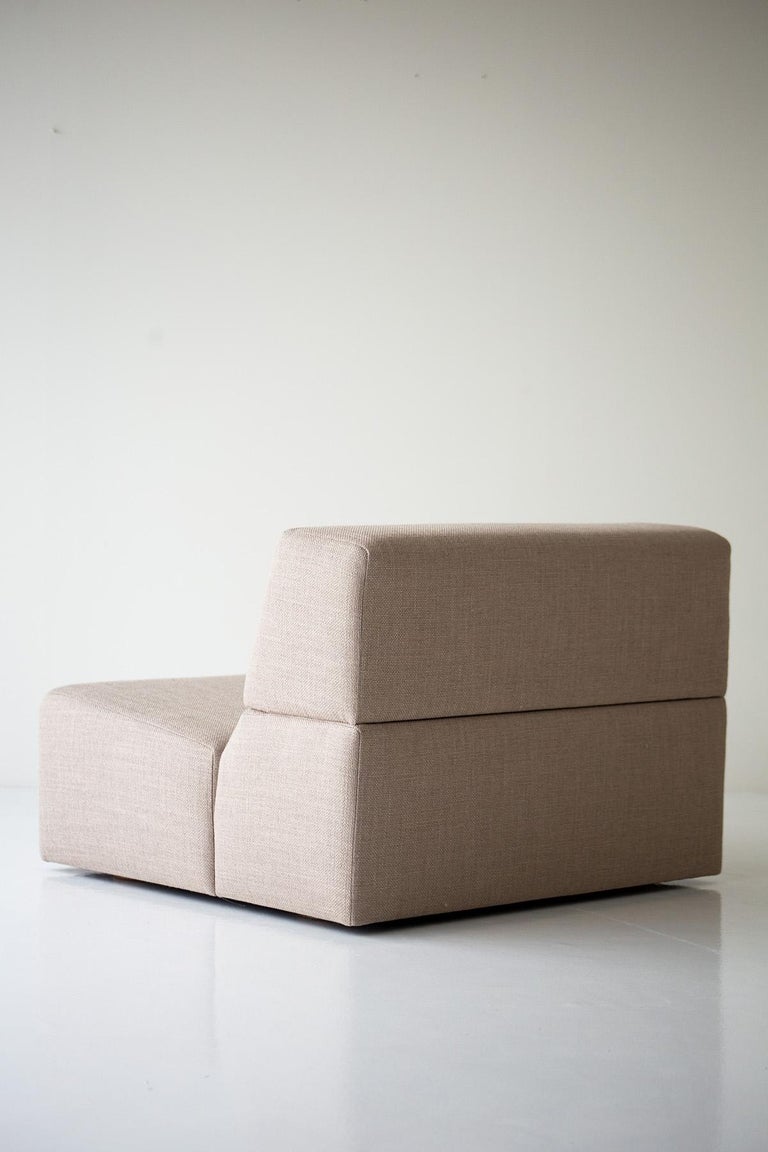 Modern Groove Lounge Chair, Modular Collection For Sale at 1stDibs