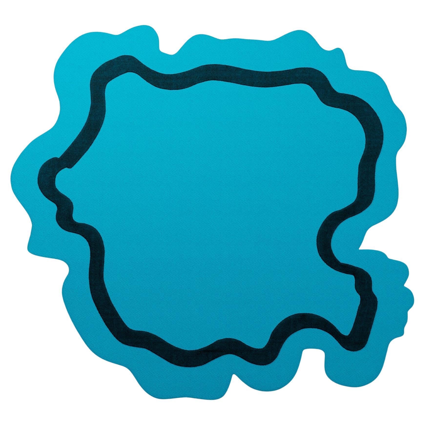 Modern Memphis Design Style Irregular Shape Hand-Tufted Rug Grey Black ...