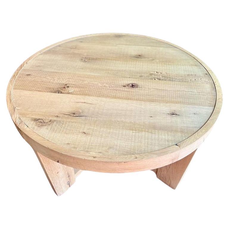Modern Handmade White Oak Center Table For Sale at 1stDibs