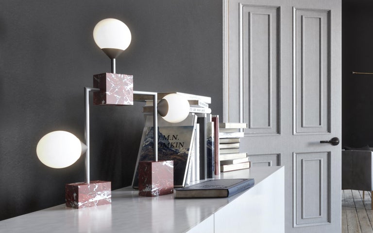 Modern Happy Light in Marble and Metal For Sale at 1stDibs