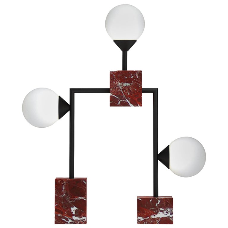 Modern Happy Light in Marble and Metal For Sale at 1stDibs