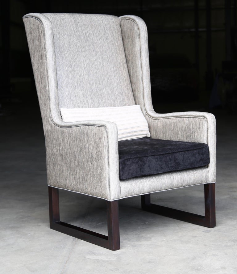 Modern High Back Upholstered Wing Chair from Costantini, Matteo For ...