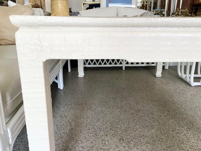 Modern Hinson Style Asian Style Dining Table in New Ivory Lacquer ...