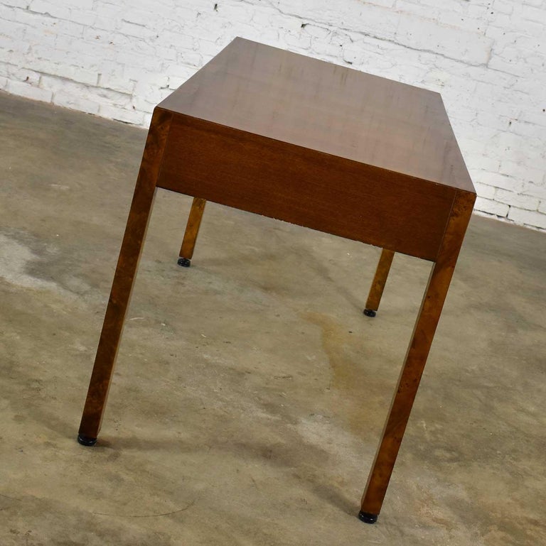 Modern Hollywood Regency Walnut Parson’s Style Writing Desk Tomlinson ...