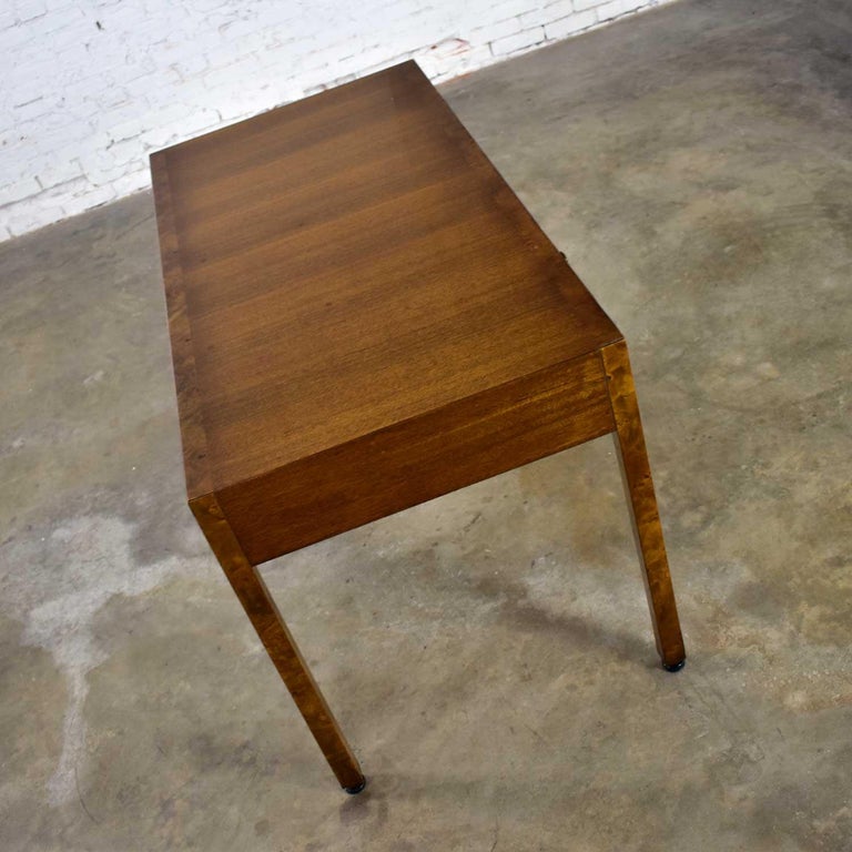 Modern Hollywood Regency Walnut Parson’s Style Writing Desk Tomlinson ...