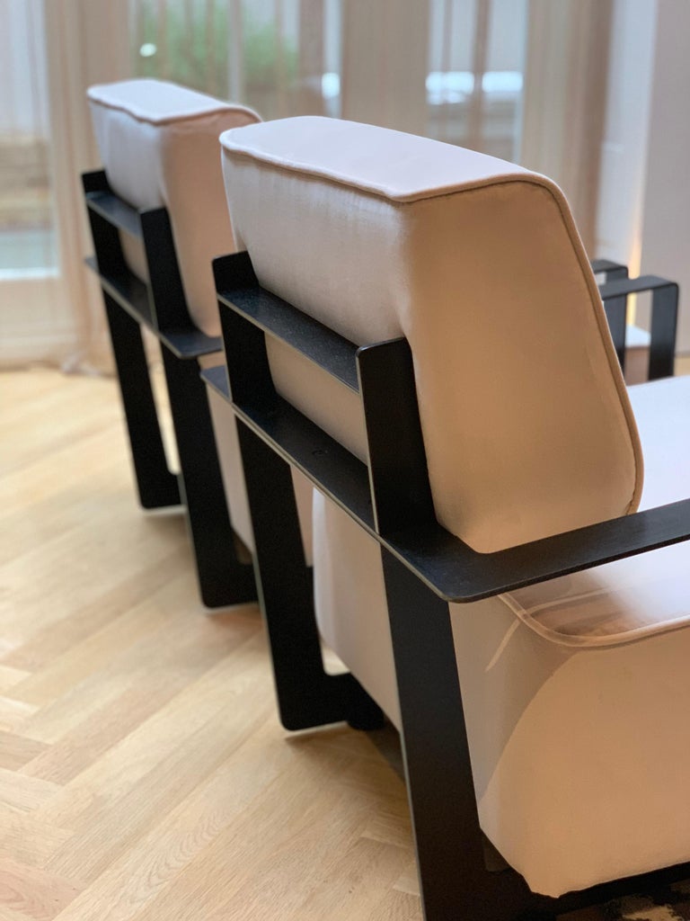 Modern Industrial Cronos II Armchair in Steel Structure and Luxe Bouclé ...