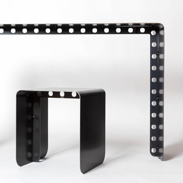 Modern Industrial Style Side Table Meccano For Sale at 1stDibs