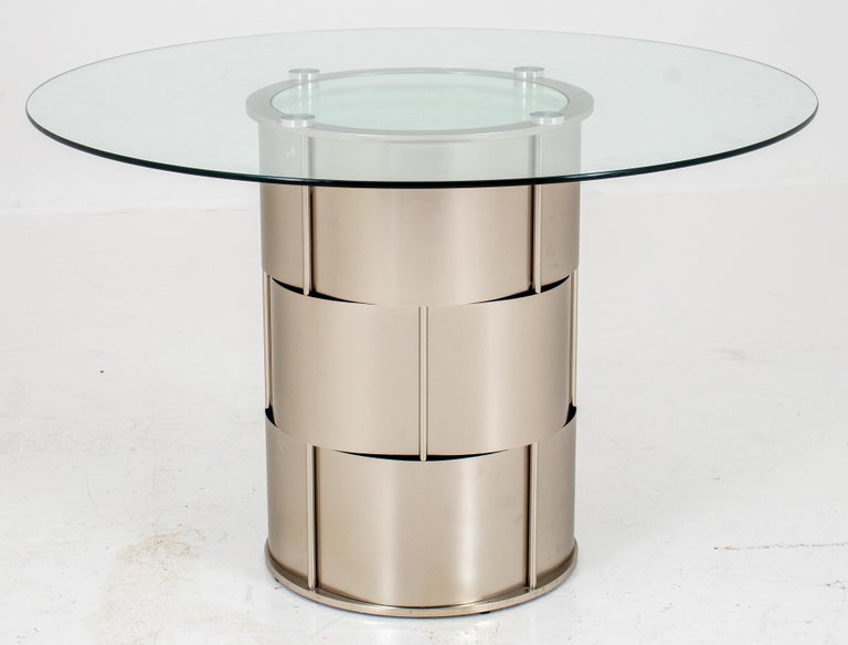 Modern Industrialist Steel Center Table For Sale at 1stDibs