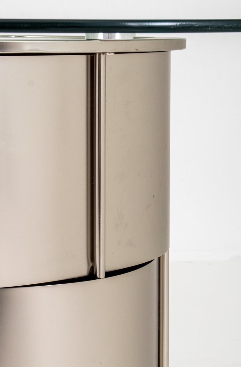 Modern Industrialist Steel Center Table For Sale at 1stDibs