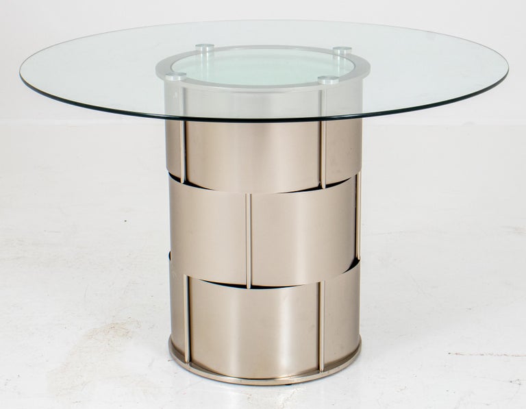 Modern Industrialist Steel Center Table For Sale at 1stDibs