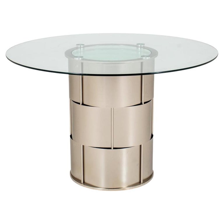 Modern Industrialist Steel Center Table For Sale at 1stDibs