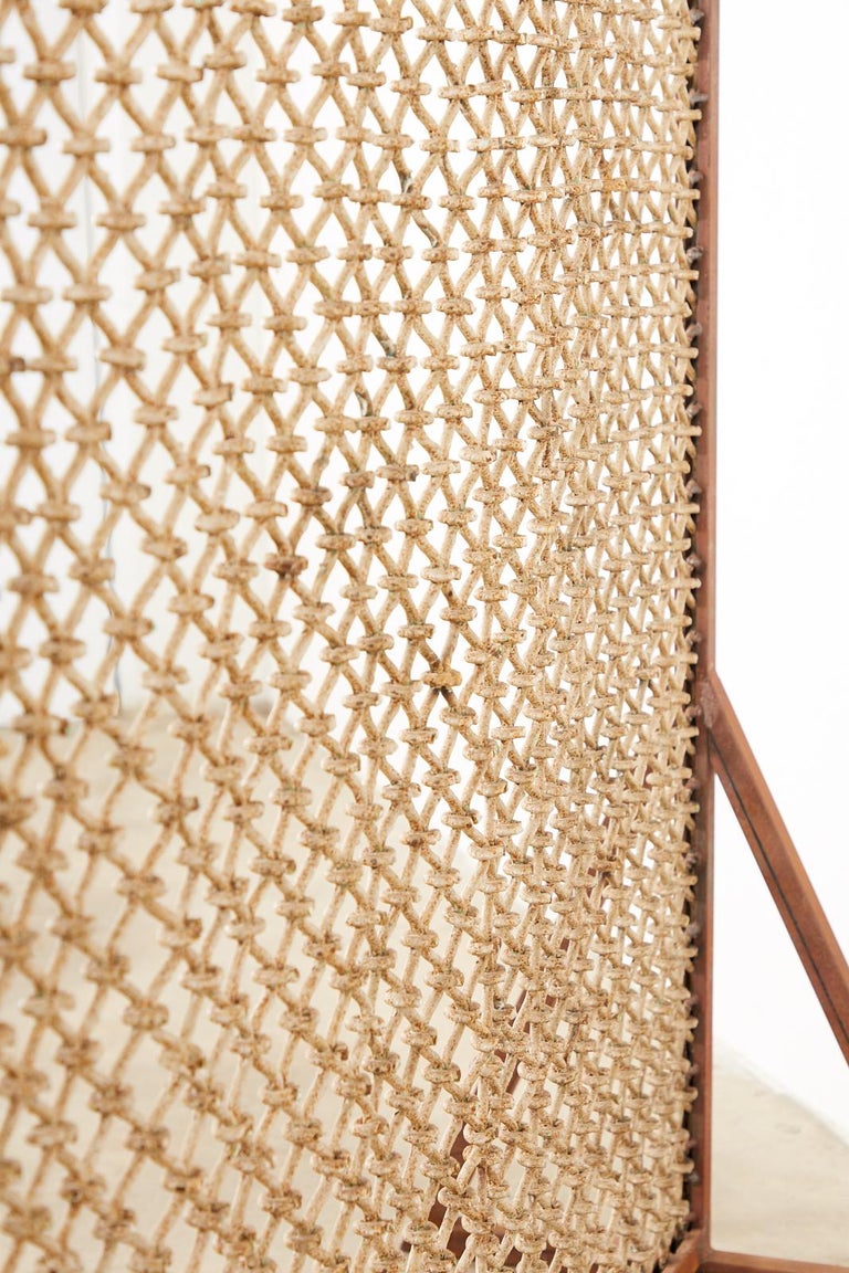 Modern Iron Screen Sculpture with Arabesque Design at 1stDibs