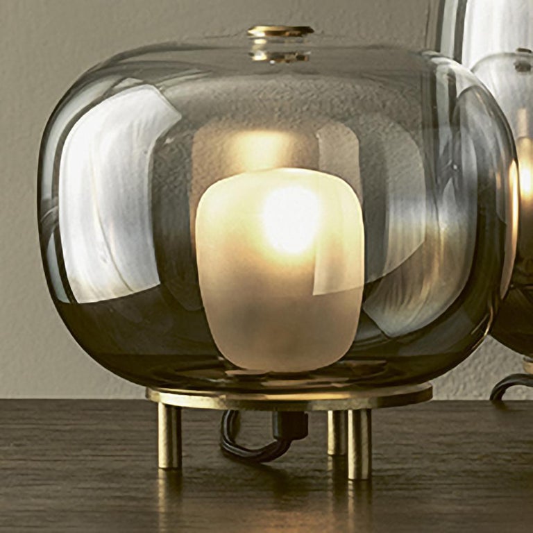 Modern Italian Borosilicate Glass Table Lamp from Bontempi Collection ...