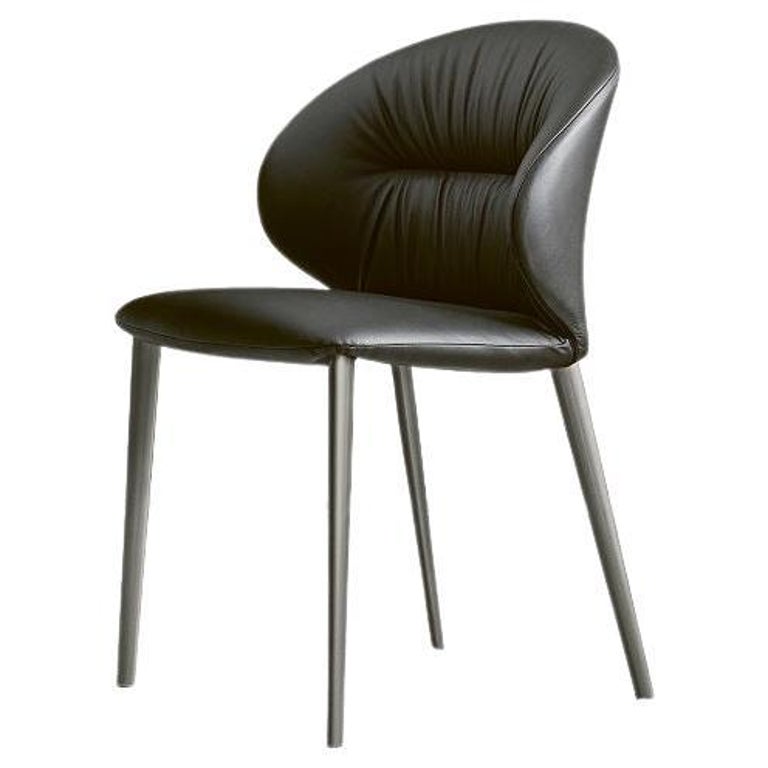 Modern Italian Chair with Metal Frame and Upholstered Seat, Bontempi ...