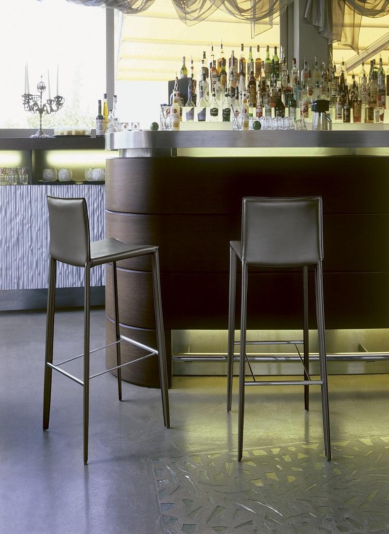 Modern Italian Completely Upholstered Stool from Bontempi Casa Collection For Sale at 1stDibs