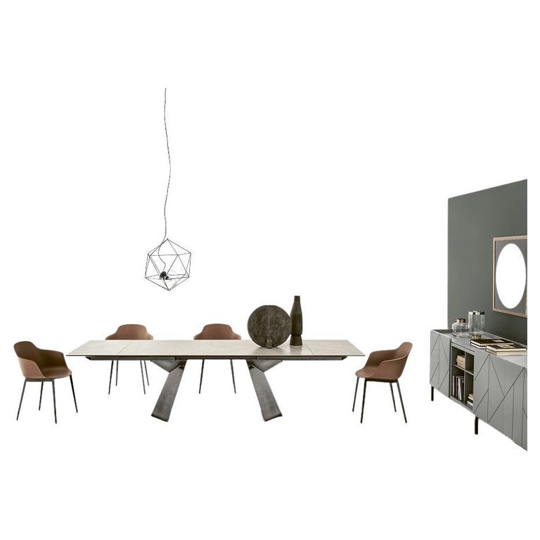 Modern Italian Extendible Superceramic Table, Bontempi Collection For ...