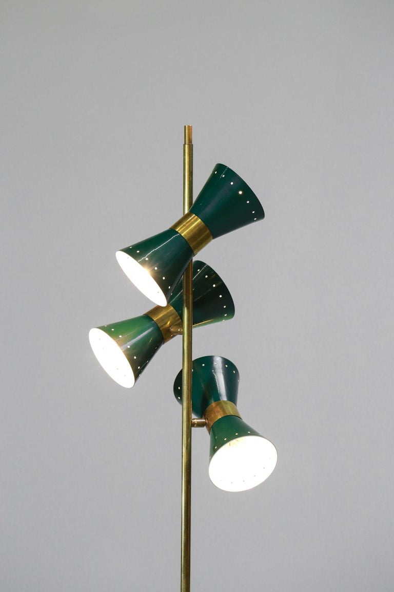 Modern Italian Floor Lamp "Chiara" with Three Vintage Style Diabolos ...