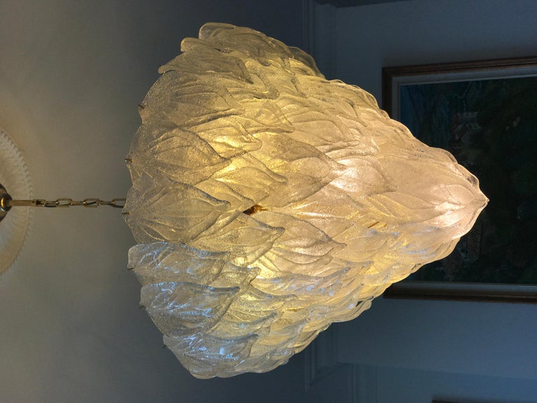 Modern Italian Ice Color Murano Glass Polar Chandelier, 1970s For Sale ...