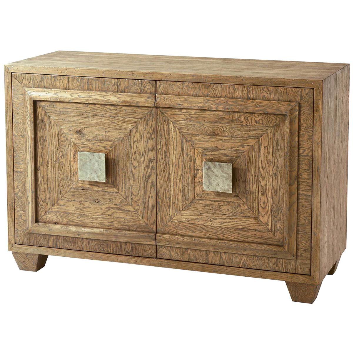 Modern Italian Rustic Oak Cabinet at 1stDibs