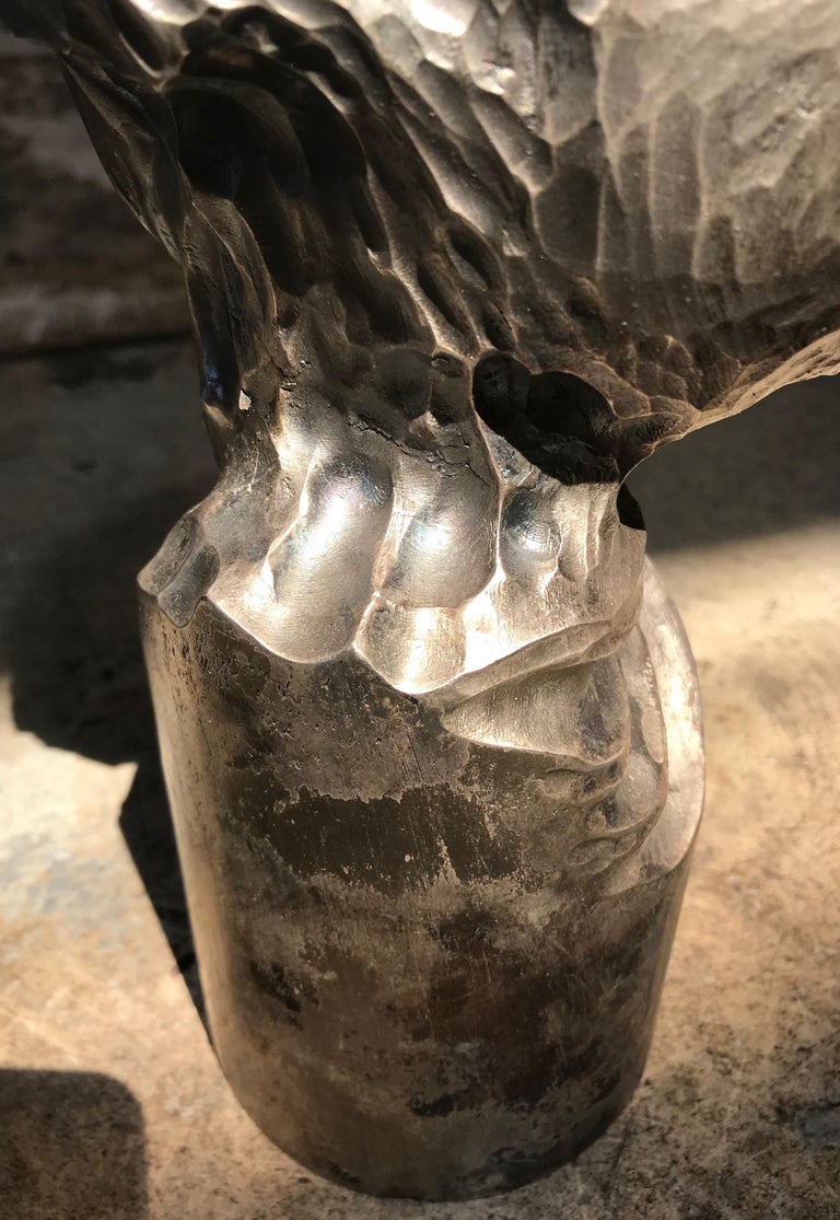 Modern Italian Sculpture Sterling Silver Child Portrait, 1970s at 1stDibs
