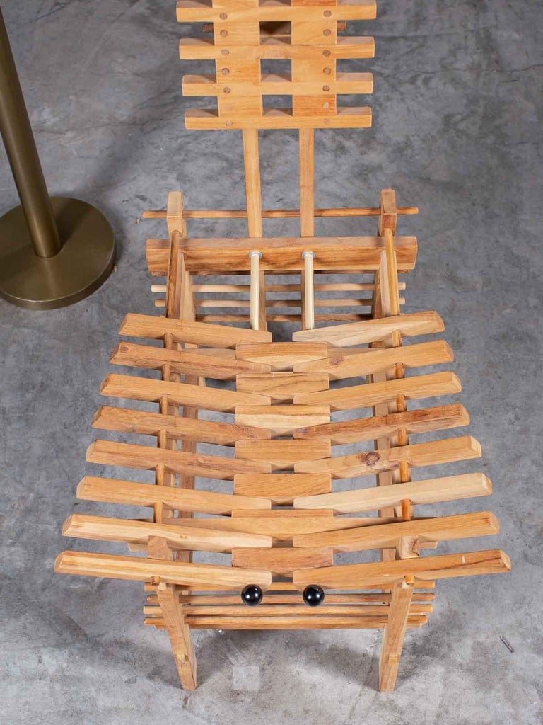 Modern Italian Tall Beech Anacleto Spazzapan Chair, circa 1996 For Sale ...