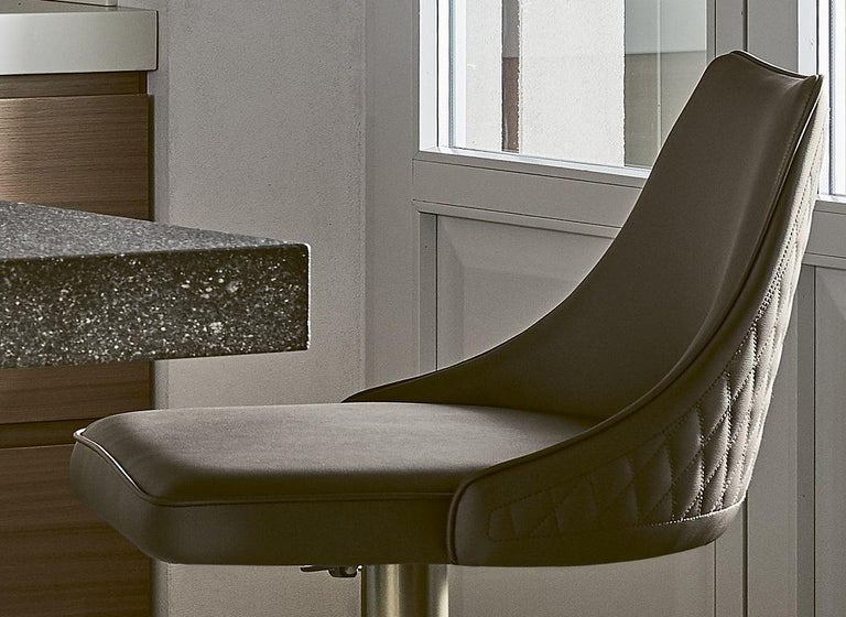Modern Italian Swivel Upholstered Stool from Bontempi Casa Collection ...