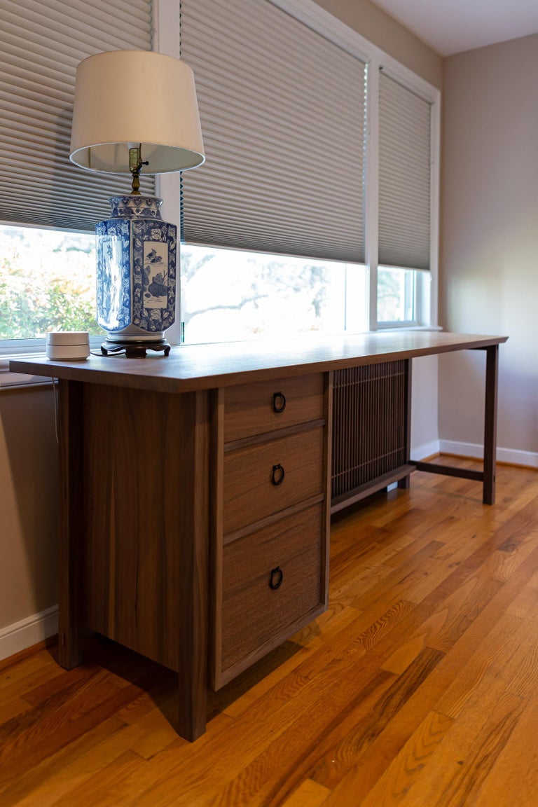 Modern Japanese Desk with Kumiko For Sale at 1stDibs