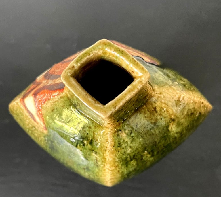 Modern Japanese Studio Pottery Oribe Vase by Ken Matsuzaki For Sale at ...