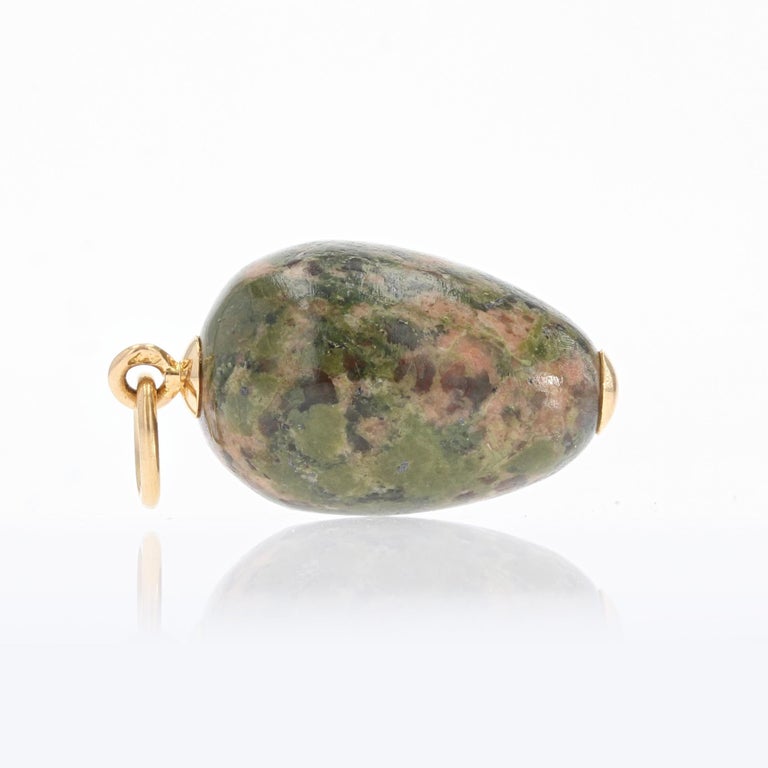 Modern Jasper 18 Karat Yellow Gold Pendant For Sale at 1stDibs